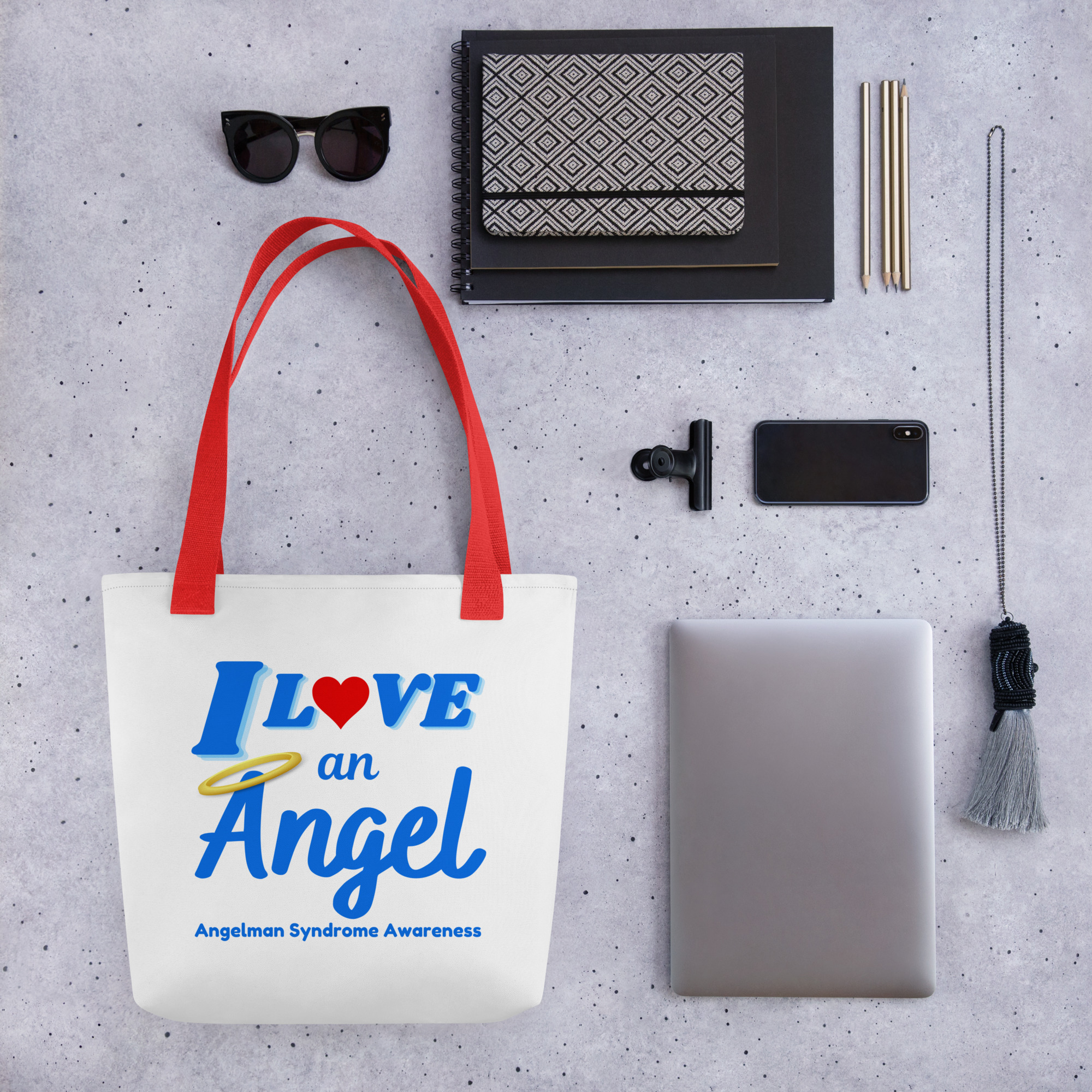 I love an Angel – Tote bag – Angelman Today