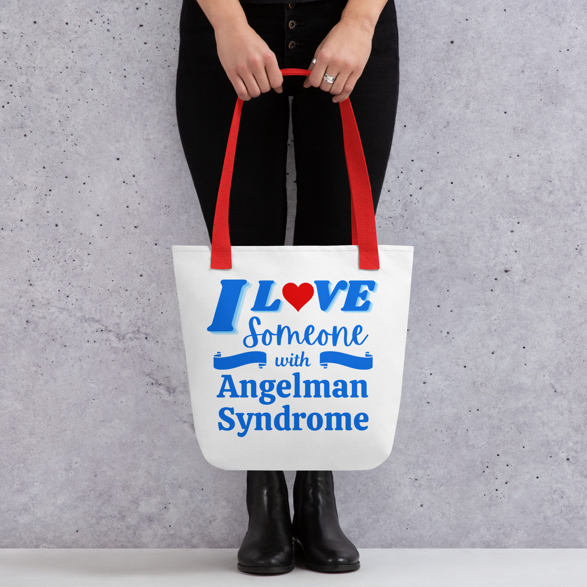 I love someone with Angelman Syndrome – Tote bag – Angelman Today